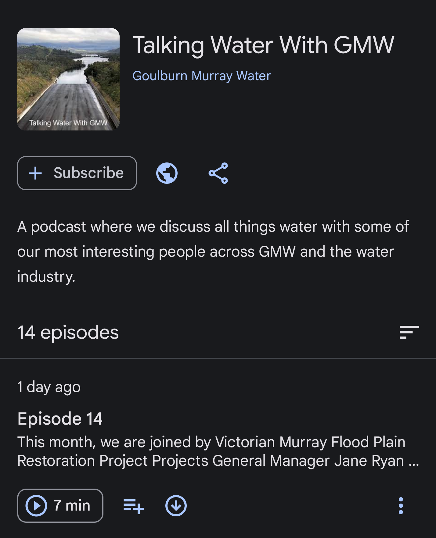 Talking VMFRP on Goulburn-Murray Water’s monthly water podcast - VMFRP