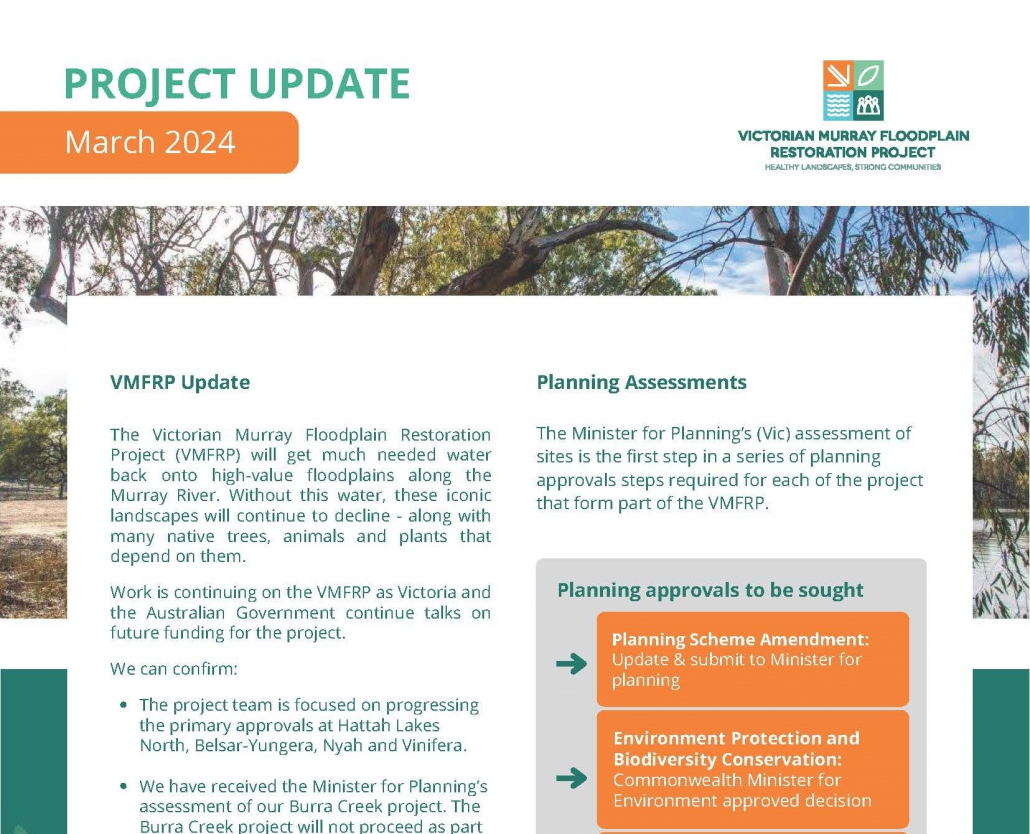 Victorian Murray Floodplain Restoration Project (VMFRP)